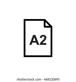 A2 Icon Paper Size Icons Vector 스톡 벡터(로열티 프리) 468120695 | Shutterstock