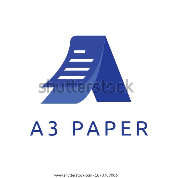 A3 용지 로고 Word Art 스톡 벡터(로열티 프리) 1873789006 | Shutterstock