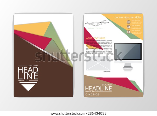 A4 Abstract Background Design Business Brochure Stock Vector (Royalty ...