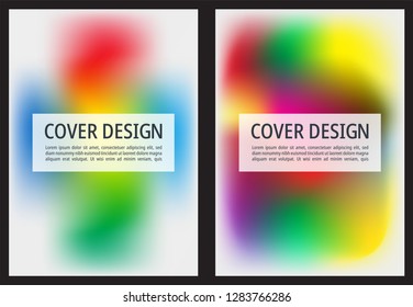 A4 Book Cover Template Gradient Background Stock Vector (Royalty Free ...