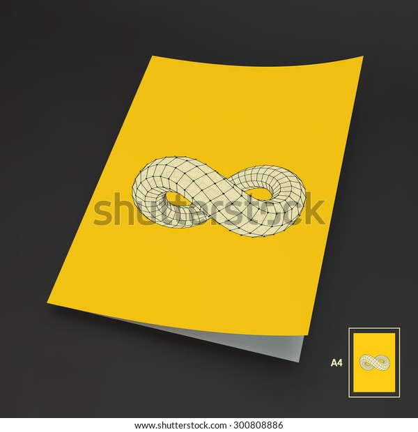 A4 Business Blank Infinity Symbol Can Stock Vector (Royalty Free ...