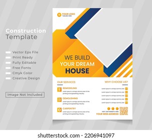A4 Construction Tools Cover Template Report Stock Vector (Royalty Free ...