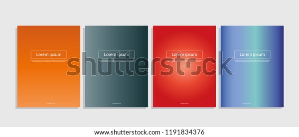 A4 Covers Collection Modern Abstract Color Stock Vector (Royalty Free ...