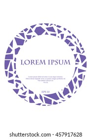 A4 Design Broken Circle Frame: vector de stock (libre de regalías ...