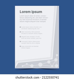 A4 Grey Vector Flyer Layout Template Stock Vector (Royalty Free ...