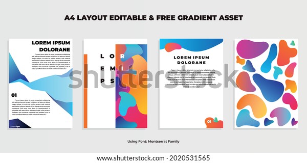 A4 Layout Template Art Summer Stock Vector (Royalty Free) 2020531565 ...