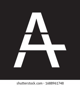 A4 Logo Black Joint Logo Icon Stock Vector (Royalty Free) 1688961748 ...