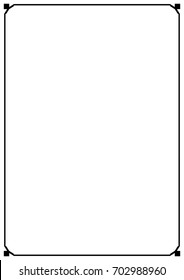 A4 Paper Design Vintage Style Page Stock Vector (Royalty Free ...