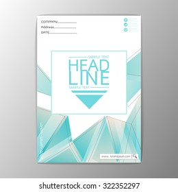 A4 Size Abstract Cover Background Polygon Stock Vector (Royalty Free ...