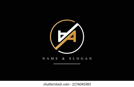 Aa Abstract Letters Logo Monogram Stock Vector (Royalty Free ...