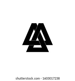 Aa Art Icon Logo Vector Stock Vector (Royalty Free) 1603017238 ...