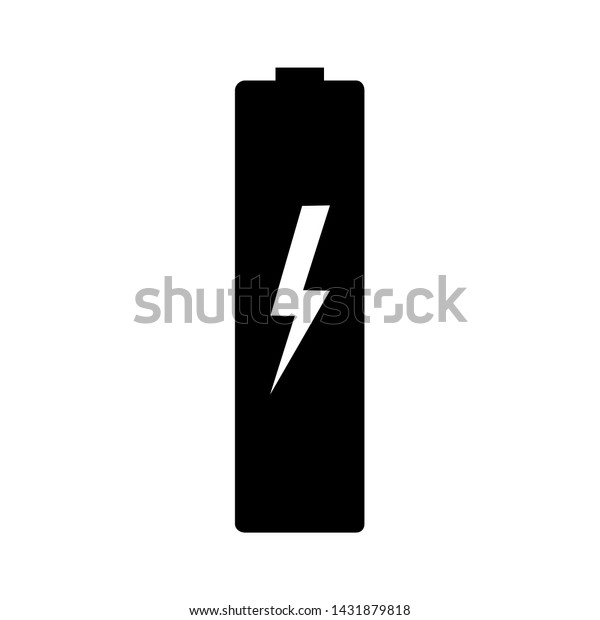 Aa Battery Icon Double Mignon Battery Stock Vector (Royalty Free ...