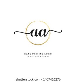 Aa Initial Signature Logo Handwriting Logo Stock Vector (Royalty Free ...