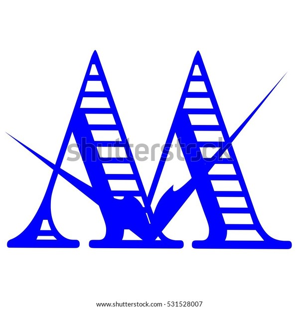 Aa Letter Blue Color Logo Vector Stock Vector (Royalty Free) 531528007 ...