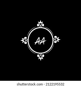 Aa Logo Design Unique Simple Design Stock Vector (Royalty Free ...