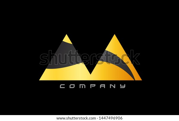 Aa Yellow Black Alphabet Combination Letter Stock Vector (Royalty Free ...