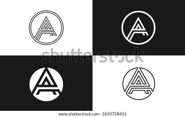 Aaa Abstract Letters Logo Monogram Stock Vector (Royalty Free ...