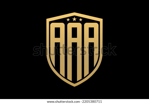 Aaa Letter Logo Aaa Letter Design Stock Vector (Royalty Free ...