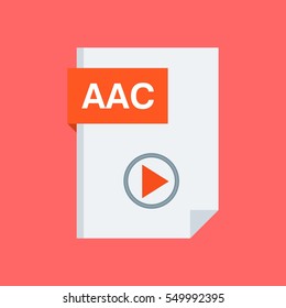 Aac File Type Extension Stock Vector (Royalty Free) 549992395 ...