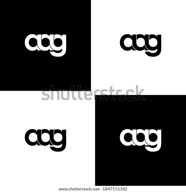 Aag Letter Original Monogram Logo Design Stock Vector (Royalty Free ...