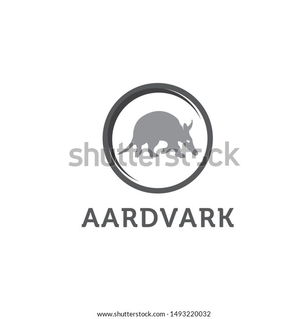 Aardvark Logo Icon Designs Vector Illustration Stock Vector (Royalty ...