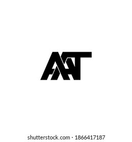 Aat Letter Original Monogram Logo Design: vetor stock (livre de ...