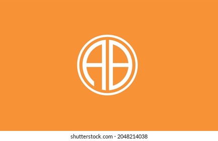 Ab Alphabet Letters Initial Circle Monogram Stock Vector (Royalty Free ...