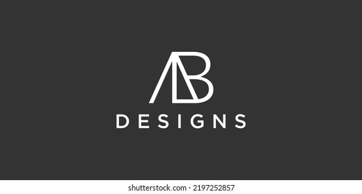 Ab Creative Logo Design Inspiration Stock Vector (Royalty Free ...