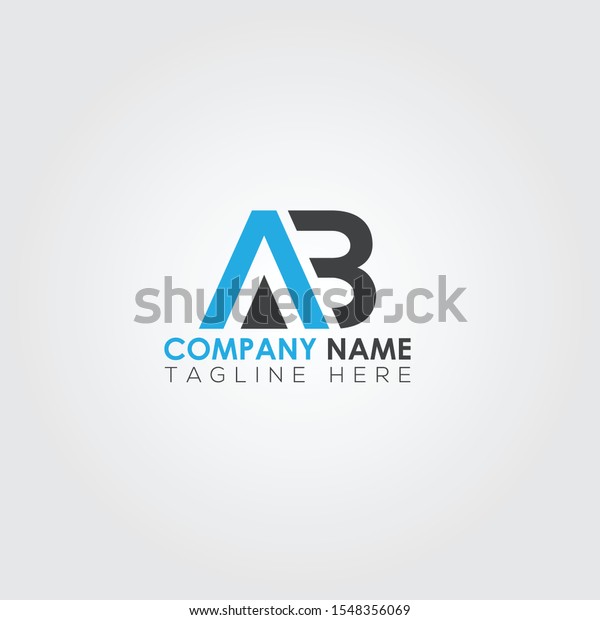 Ab Letter Type Logo Design Ab Stock Vector (Royalty Free) 1548356069 ...