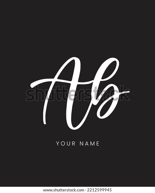 Ab Monogram Logo Ab Initial Letter Stock Vector (Royalty Free ...