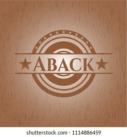 Aback Badge Wood Background Stock Vector (Royalty Free) 1114886459 ...