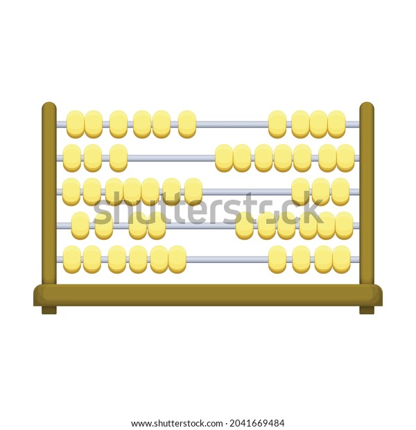 Abacus Vector Cartoon Icon Vector Illustration Stock Vector (Royalty ...