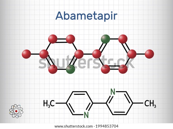 Abametapir Molecule Used Treat Infestations Head Stock Vector (Royalty ...