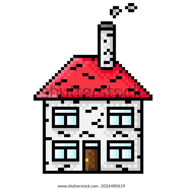 Abandoned House Pixel Art Vector Pixel Stock Vector (Royalty Free ...