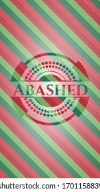 Abashed Christmas Style Badge Vector Illustration Stock Vector (Royalty ...