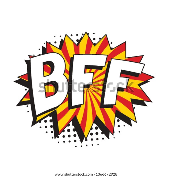 Abbreviation Bff Best Friends Forever Retro Stock Vector (Royalty Free ...