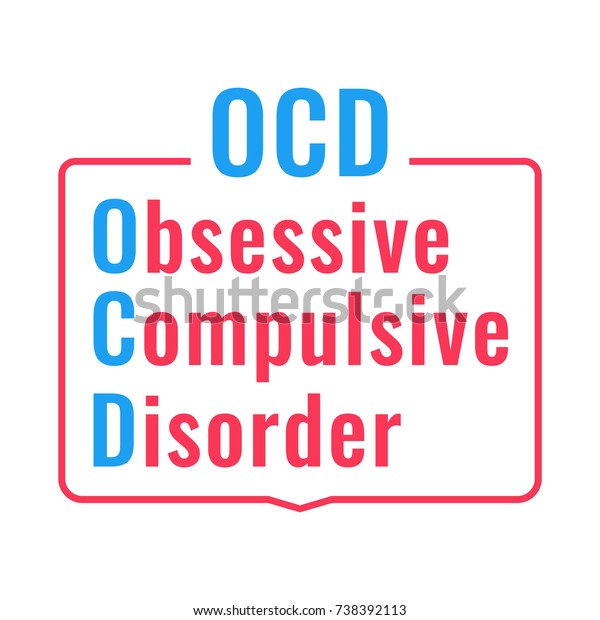 Abbreviation Ocd Disorder Badge Icon Flat Stock Vector (Royalty Free ...