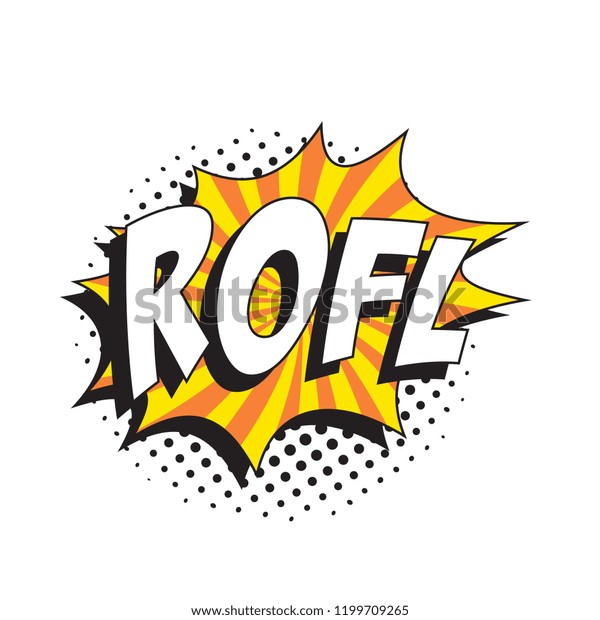 Abbreviation Rofl Rolling On Floor Laughing Stock Vector (Royalty Free ...