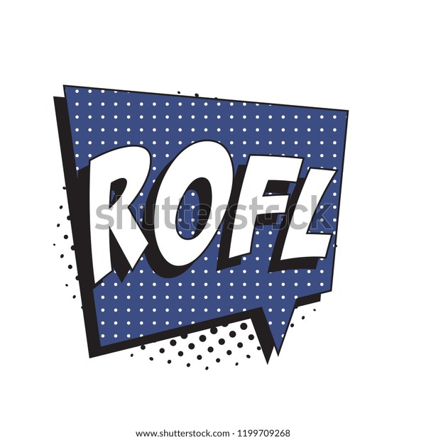 Abbreviation Rofl Rolling On Floor Laughing Stock Vector (Royalty Free ...