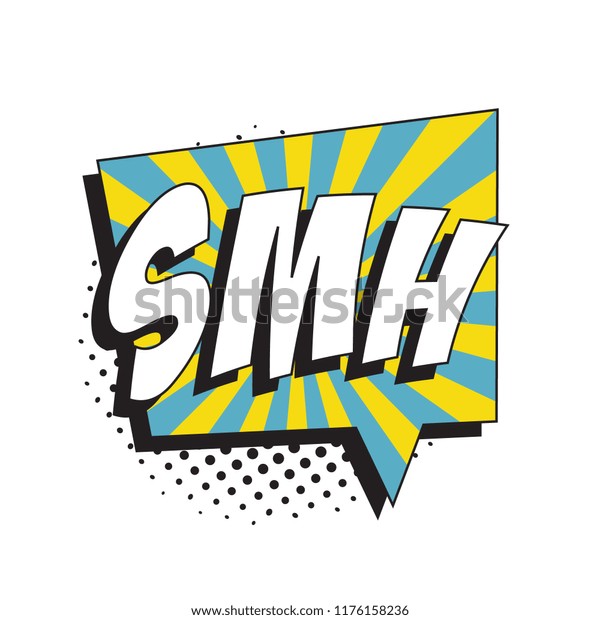 Abbreviation Smh Shaking My Head Retro Stock Vector (Royalty Free ...