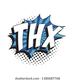 Abbreviation Thx Thanks Retro Comic Speech 库存矢量图（免版税）1176155638 ...