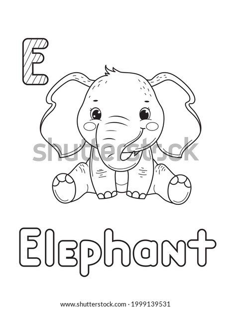 Abc Animals Coloring Book Animals Alphabet Stock Vector (Royalty Free ...