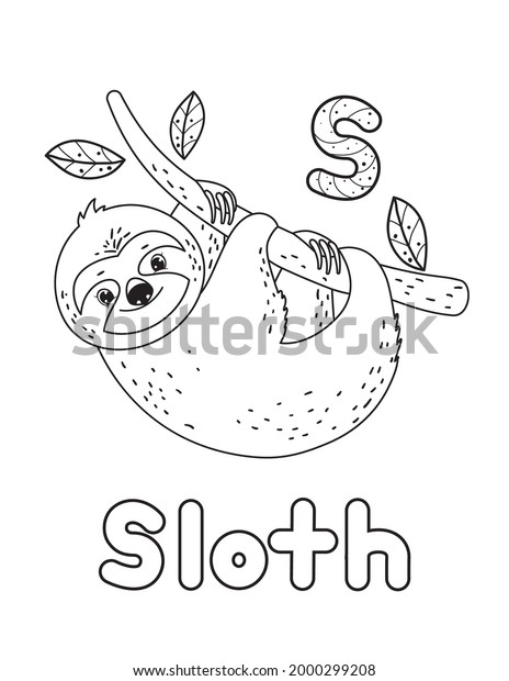 Abc Animals Coloring Book Animals Alphabet Stock Vector (Royalty Free ...