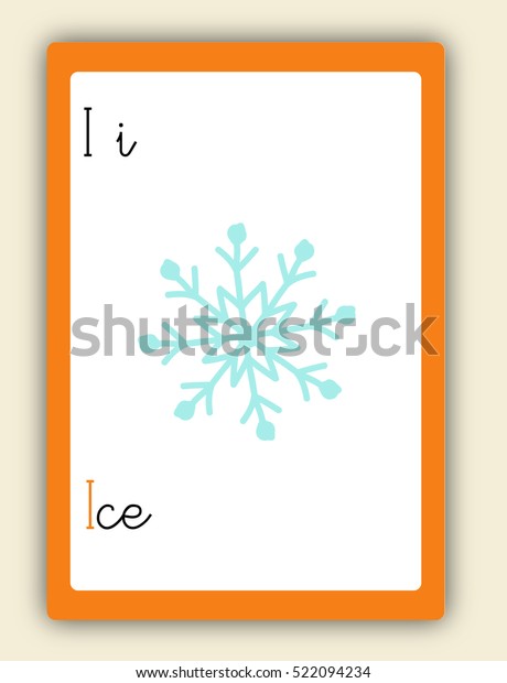 Abc Card Letter Word Picture Alphabet Stock Vector (Royalty Free ...