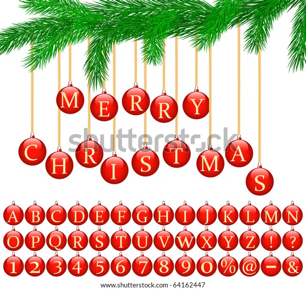Abc Christmas Alphabet Stock Vector (Royalty Free) 64162447 | Shutterstock