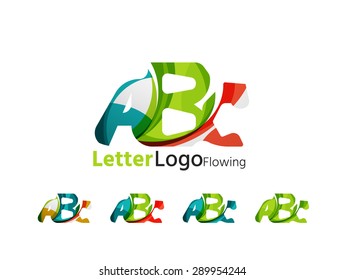 Abc Company Logo Set Vector Illustration Stock Vector (Royalty Free ...