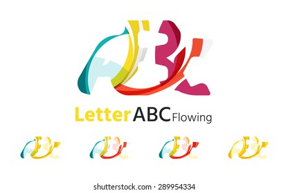 Abc Company Logo Set Vector Illustration Stock Vector (Royalty Free ...
