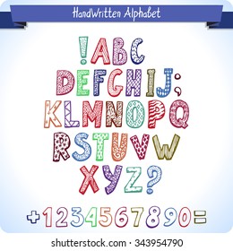 Abc Concept Typography Design Alphabet Vector Stock Vector (Royalty ...