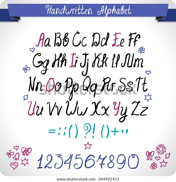 Abc Concept Typography Design Alphabet Vector Stock Vector (Royalty ...