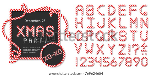 Abc Festive Vector Alphabet Letters Set Stock Vector (Royalty Free ...